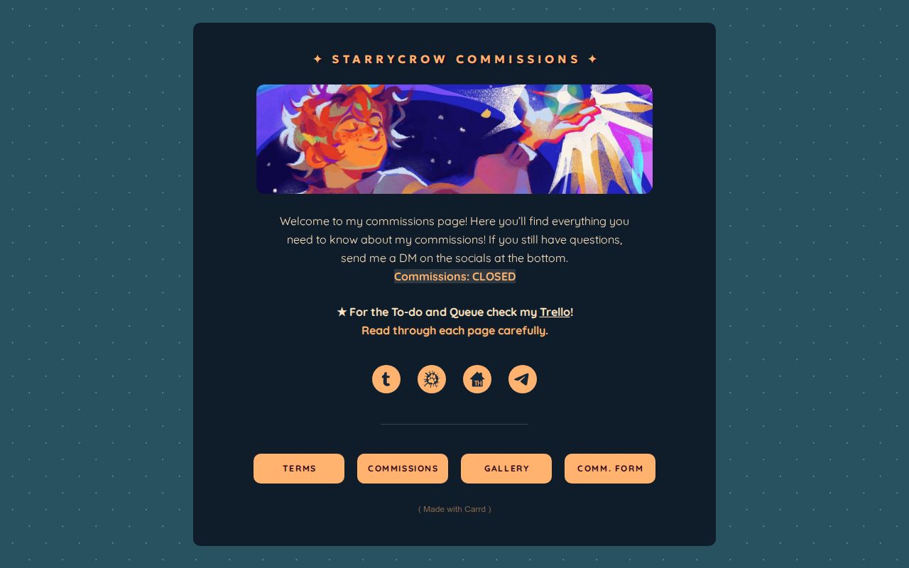 Starrycrow Art Commissions